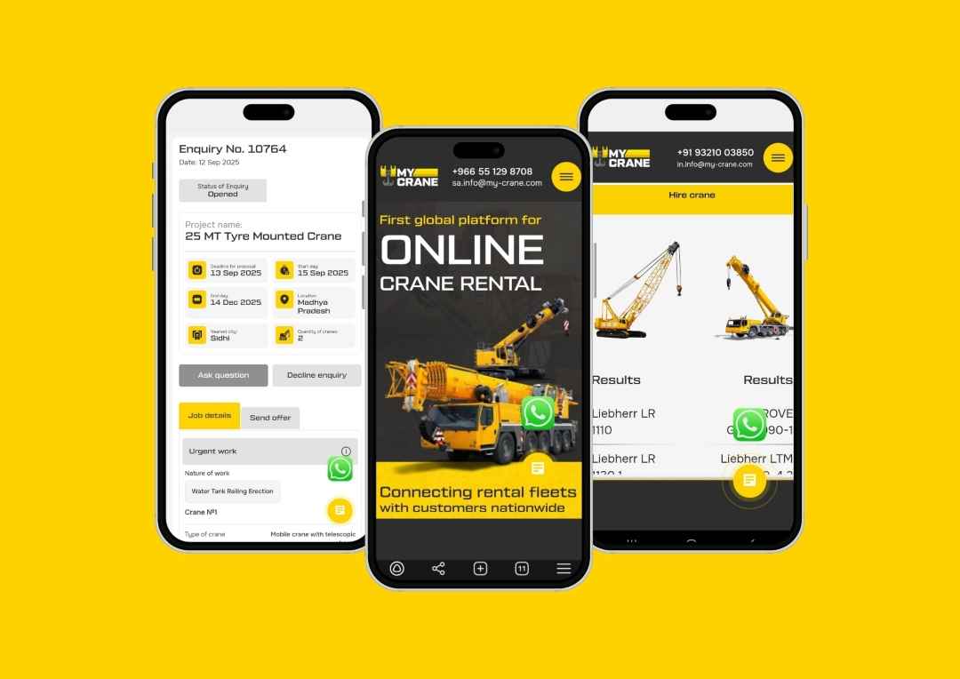 MYCRANE Launches Mobile App for Online Crane Rentals | Crane Hot Line
