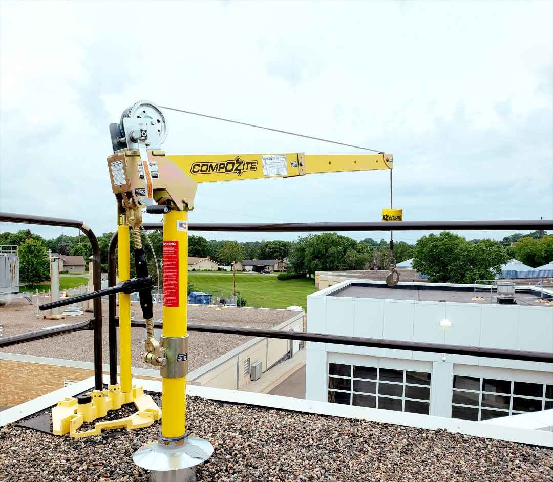 HVACR Rooftop Lifting Davit Crane System | Lift and Access